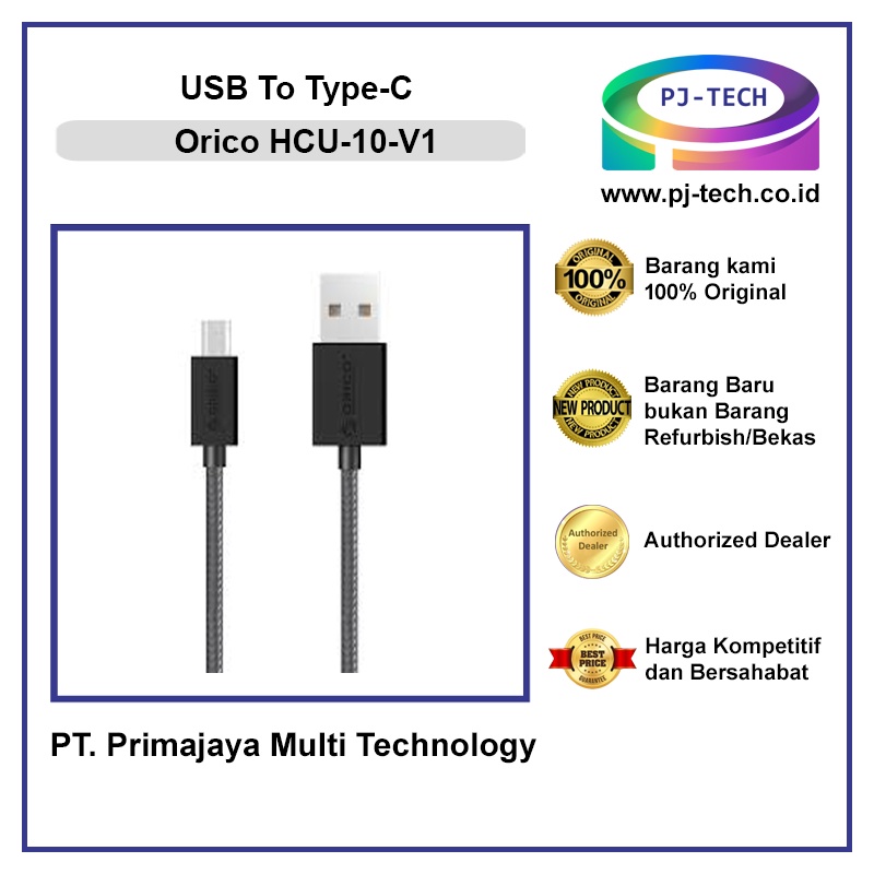 Orico HCU-10-V1 HCU 10 V1 USB To Type-C Knitted Denim Fabric Cable 1m ...