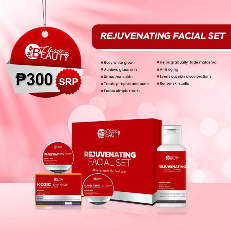 CLASSIC BEAUTY REJUVENATING - SET, KOJIC SOAP, TONER, REJUV CREAM ...
