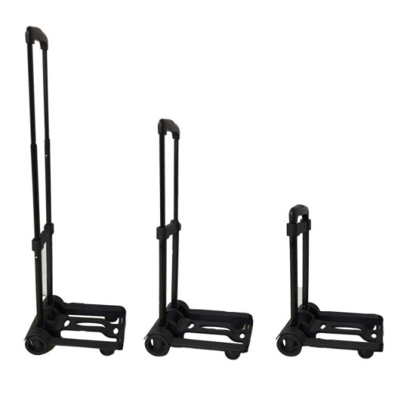 Car foldable luggage trolley 35KG load-bearing iron rod with drawstring ...