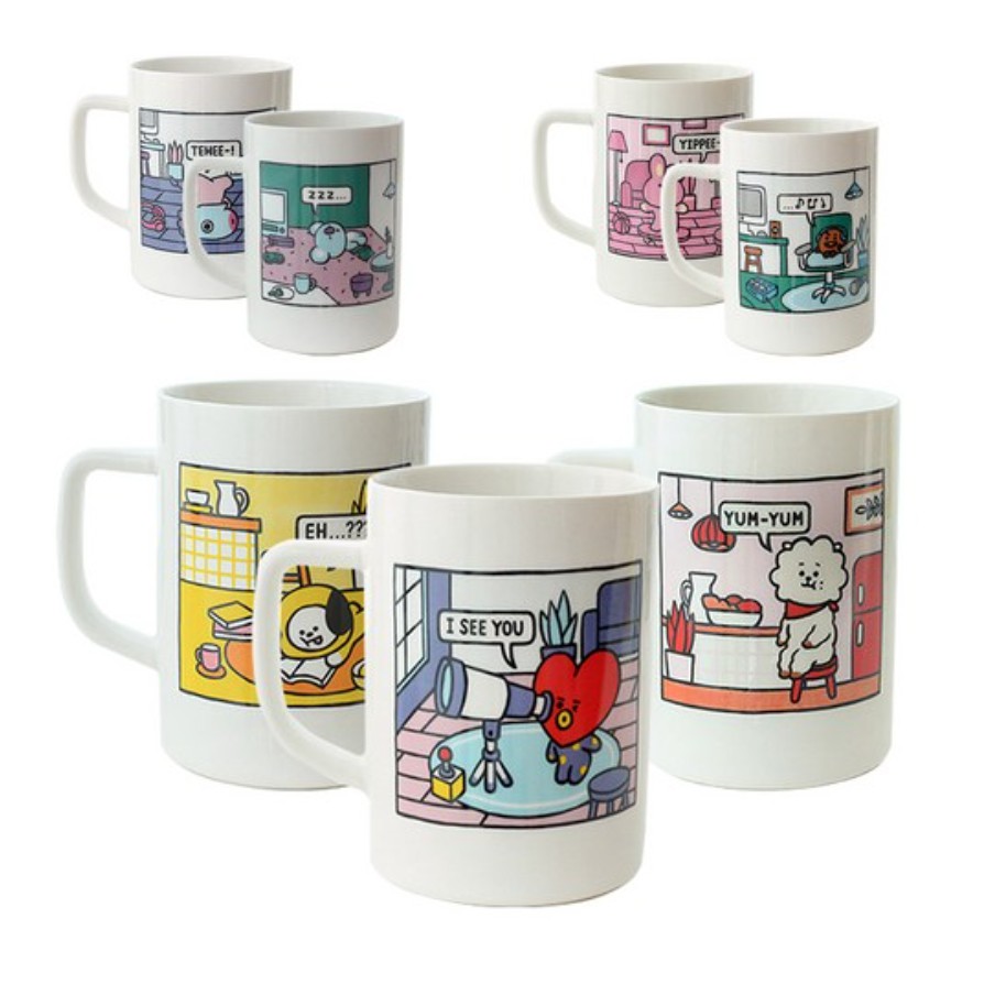 BTS Mug cup RJ koya tata mang | Shopee Philippines