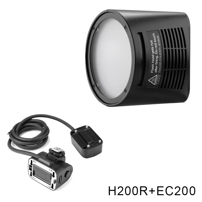 Godox AD200 V1 PRO Glash Accessory WITSTRO H200R Round Flash Head and ...