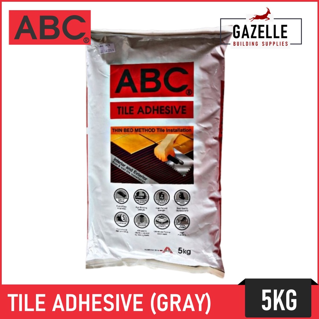 ABC Tile Adhesive Original Gray For Thin Bed Method Tile Installation ...