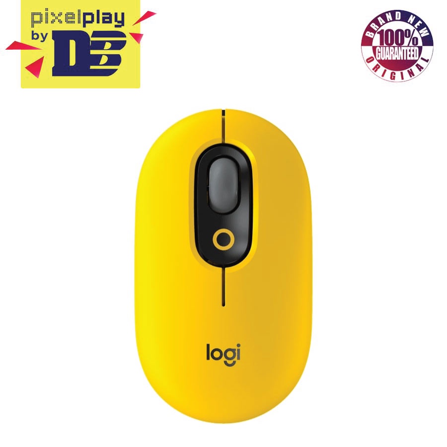 Logitech Pop Mouse Wireless With Customizable Emoji (Blast Yellow ...