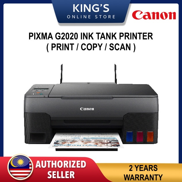 Canon PIXMA G2020 All-In-One Ink Efficient G Series Printer ( PRINT ...