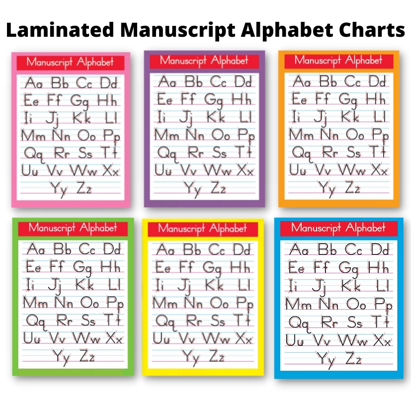 Laminated Manuscript Alphabet for Kids and Learners | Shopee Philippines
