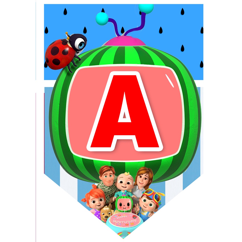 CC-MELON , the wheels on the bus, PERSONALIZE BANNER , Party, Name ...