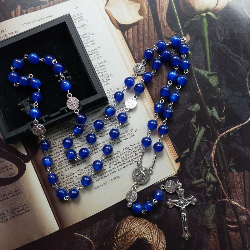 Religious Catholic Saint Benedict Medal Crucifix Cross Chaplet Rosary Y ...
