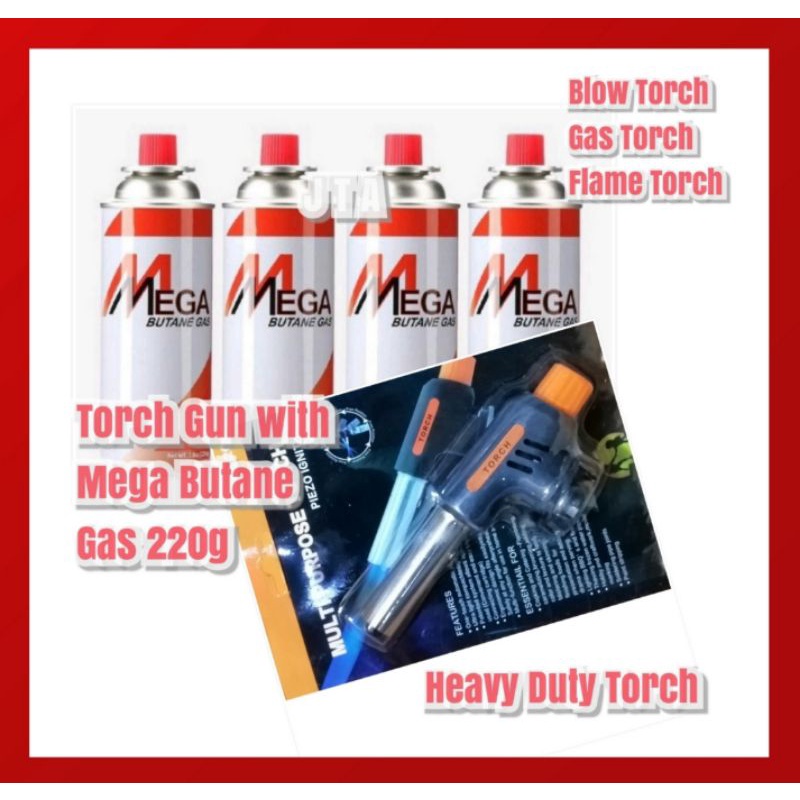 Torch with Mega Butane Gas 220g | Shopee Philippines