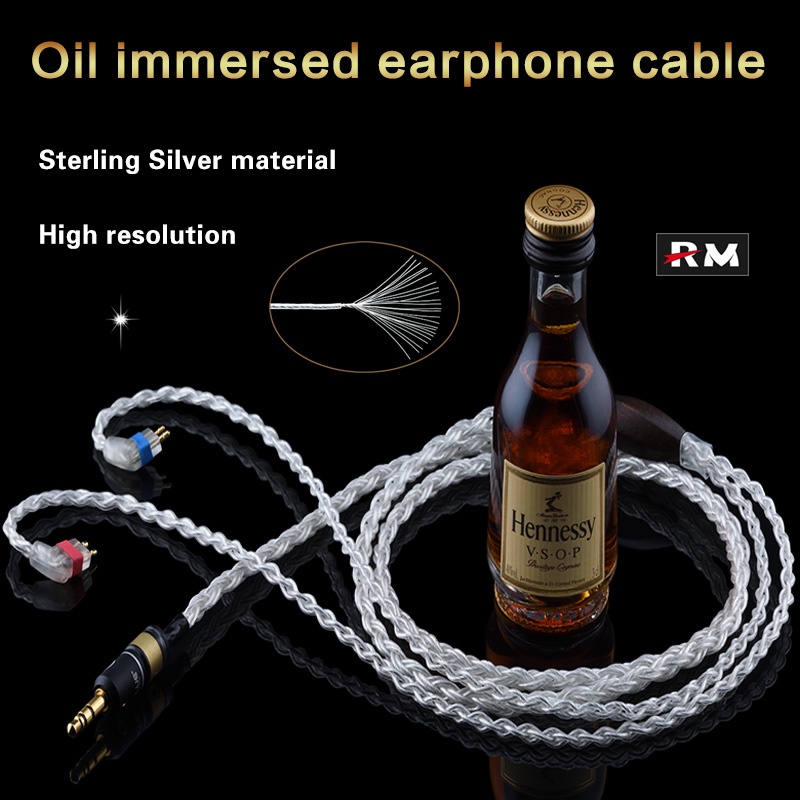 Sterling silver oil immersion line headphone upgrade line IE900 ie600 ...