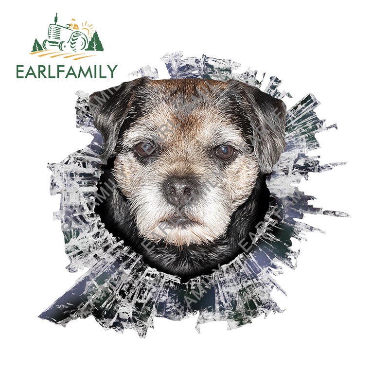 EARLFAMILY 20cm for Tear Dog Car Stickers Vinyl Waterproof Car Wrap ...