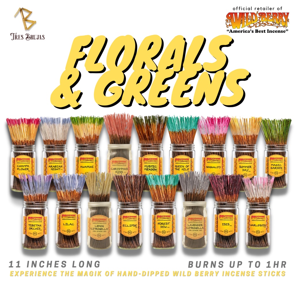 WILD BERRY Incense Sticks for Aromatherapy & Home Fragrance: Florals ...
