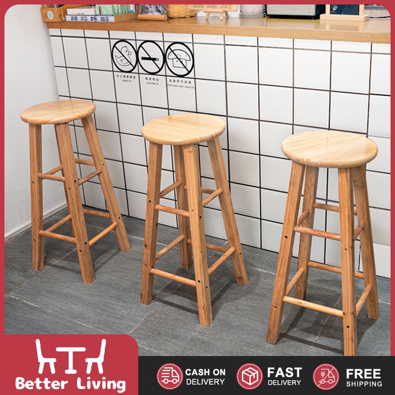 Highchair Bar Counter Stackable Log Household Nordic Simple Log High ...