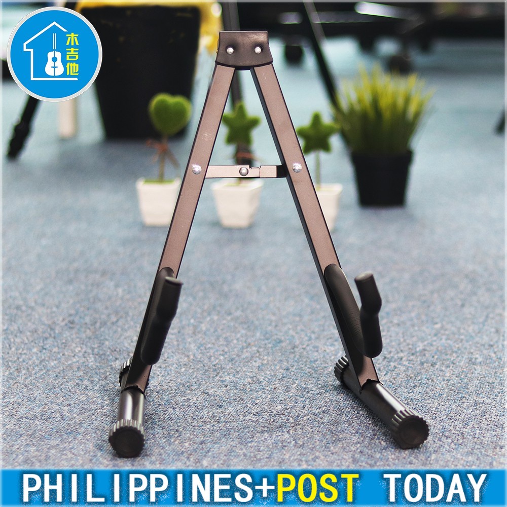 Type A Guitar Stand Holder Black Square Steel Pipe Electric Guitar ...