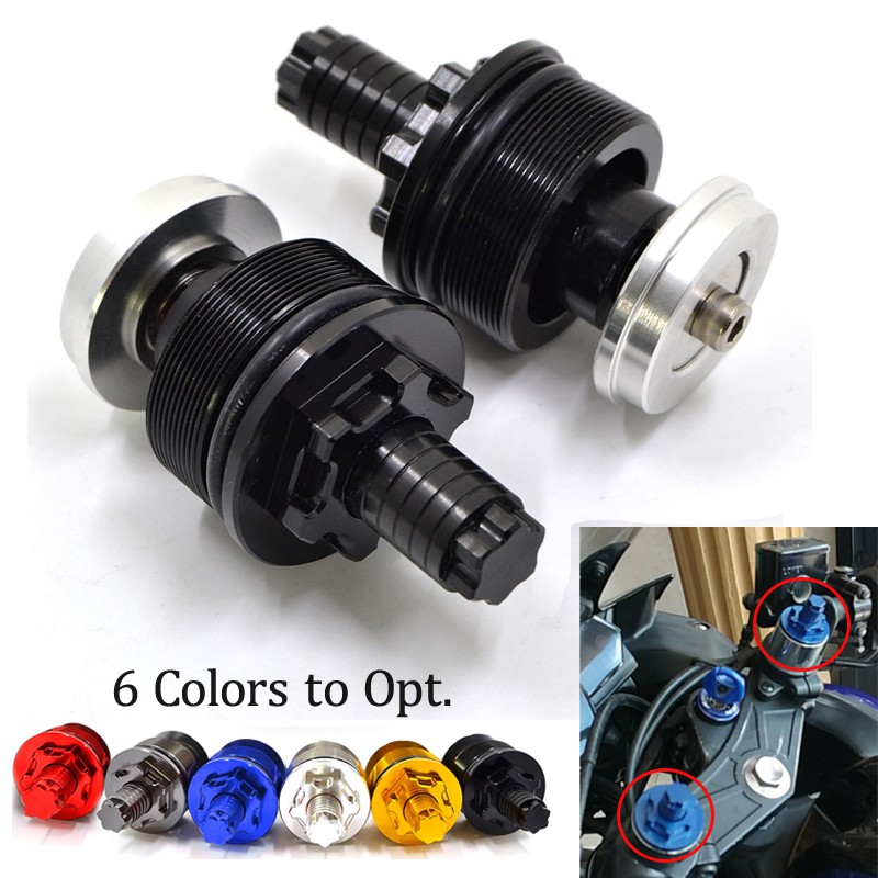 CNC Aluminum Preload Adjustable Fork Cap Bolt For Yamaha Yzf R25 13-18 ...