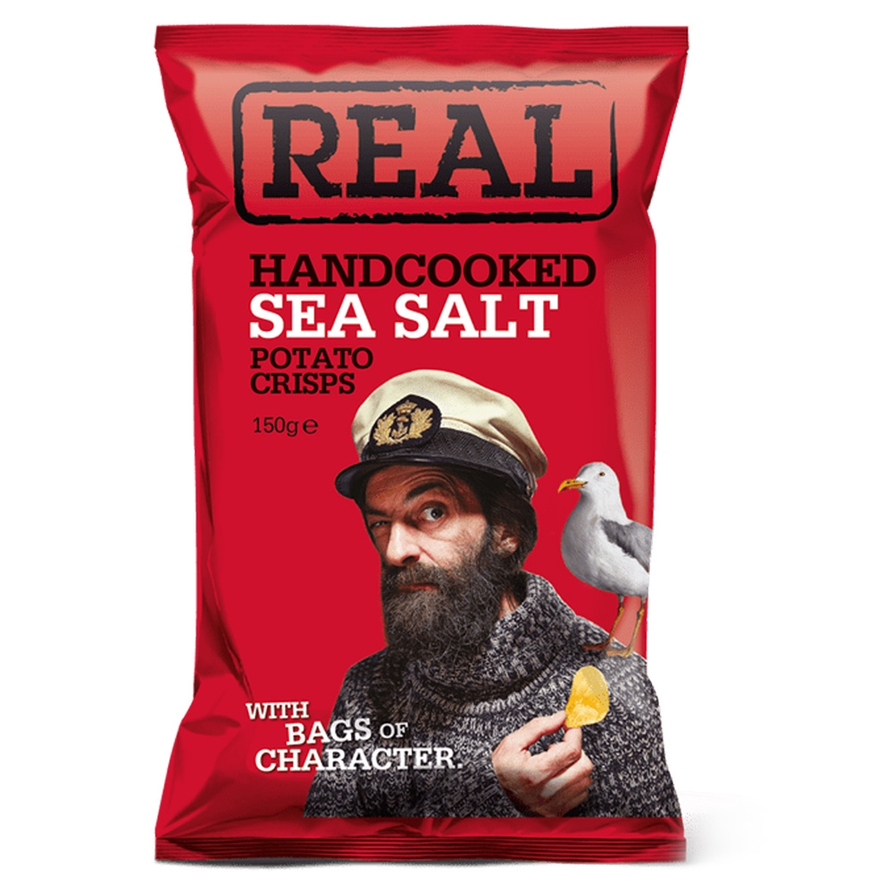 REAL HANDCOOKED CRISPS SEA SALT 150G | Shopee Philippines