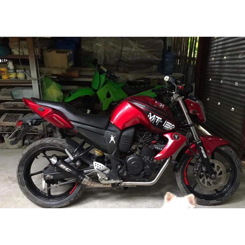 SZ FZ FZ16 EXHAUST PIPE MUFFLER SC PROJECT AKRAPOVIC FULL SYSTEM full ...