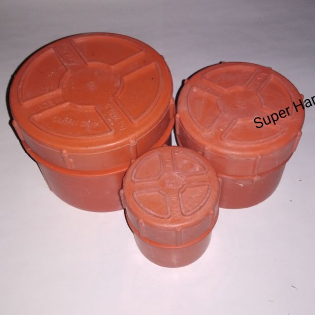 Random Brand PVC Fittings Clean Out Orange 3 and 4 inches (1pcs ...