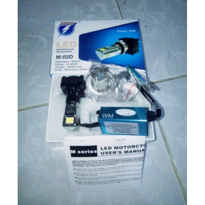 Rtd M02D LED Bulb 3 Side Universal Car Motorcycle | Shopee Philippines