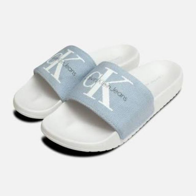 CK chantal pale blue slides women | Shopee Philippines