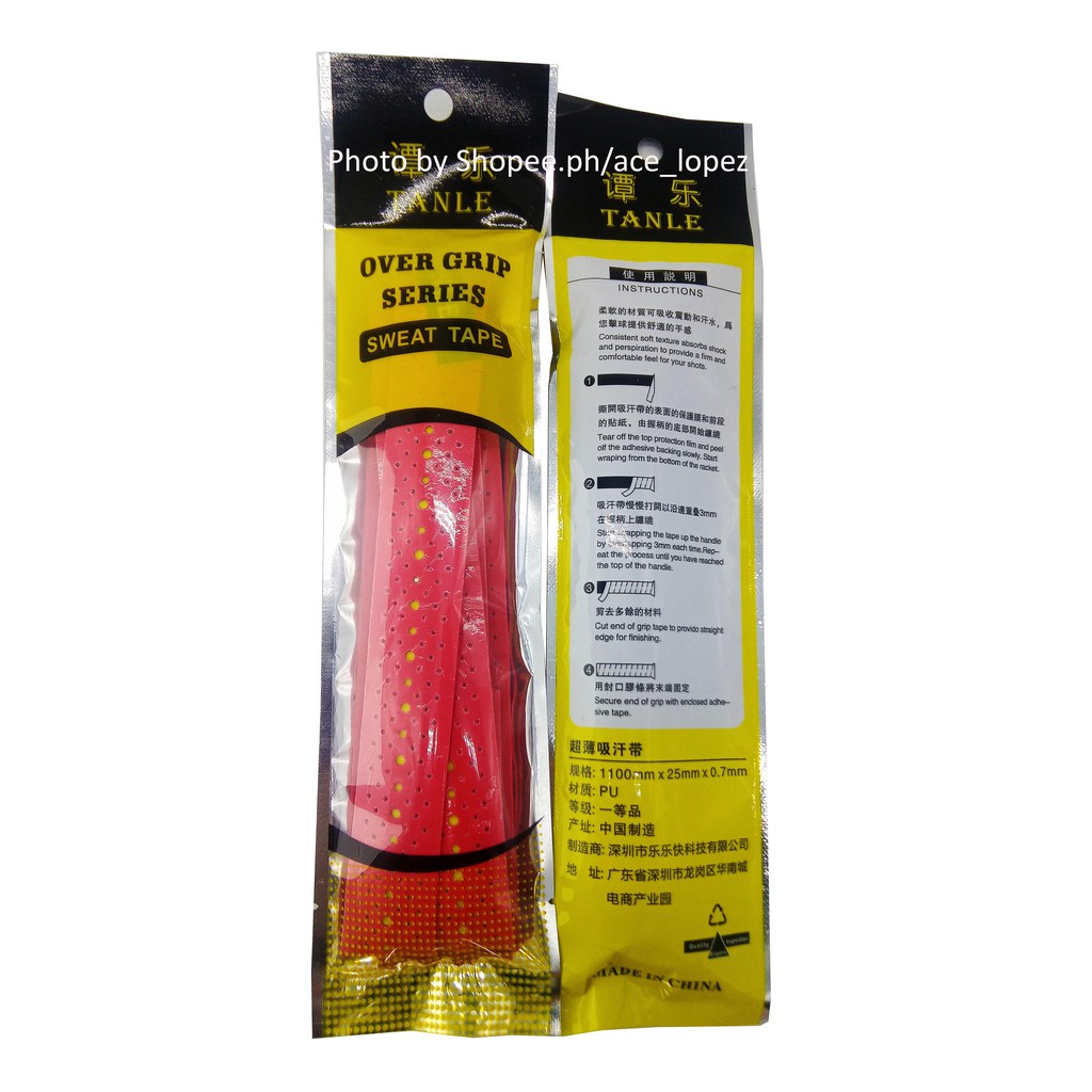 Grip Tape Rubber Overgrip Breathable with Holes Non-Slip for Rackets or ...