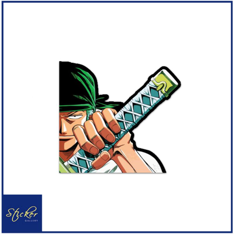 ZORO ONEPIECE ANIME SIDE PEEKER Waterproof Sticker for Motorcycle ...