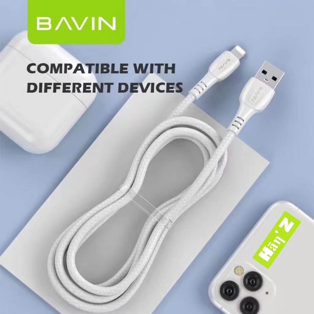 BAVIN CB221 2.4A USB Fast Quick Charing Data Cable for Micro/ios/Type-C ...