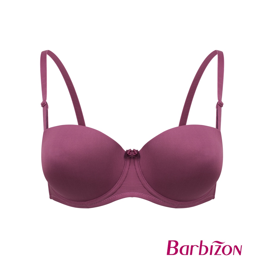 Barbizon Color Your Life Padded Underwire Half Cup Bra w/ Removable ...