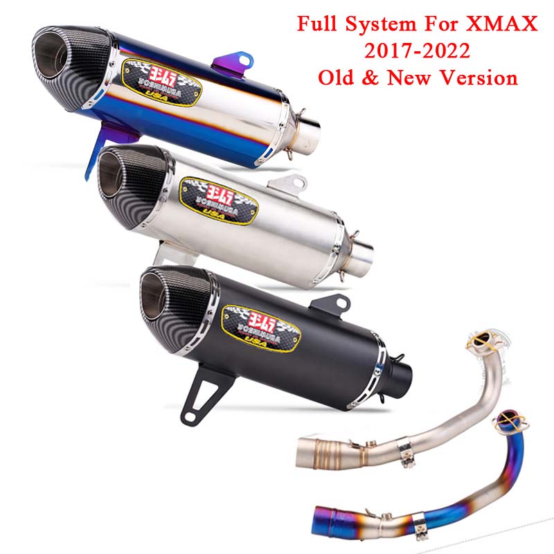 Full Exhaust System For XMAX 300 2017-2023 Modification Plug & Play R77 ...