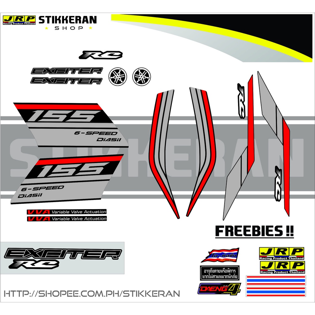 SNIPER 155 / Y16ZR / EXCITER 155 THAILAND EDITON STICKER RC DECAL ...