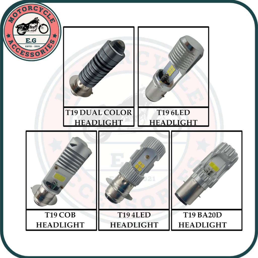 EG Motorcycle Headlight LED Bulb T19/H4 Headlight For Motorcycle ...