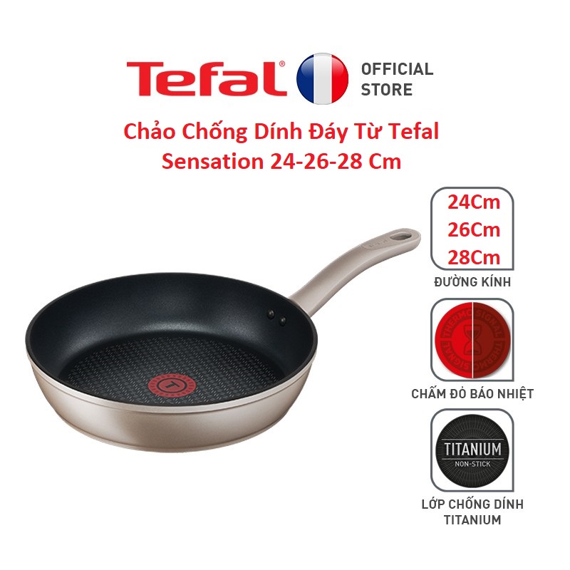 Tefal Sensation Non-Stick Magnetic Pan 24-26-28 Cm - Genuine Product ...