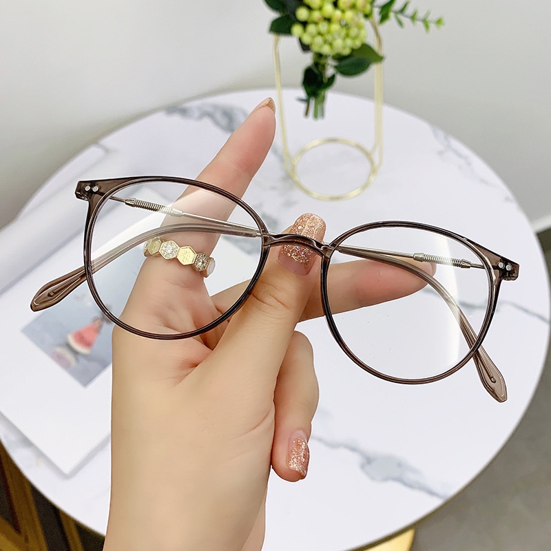 Anti Radiation glasses Gold Frame Glasses shades for couple Clear Lens ...