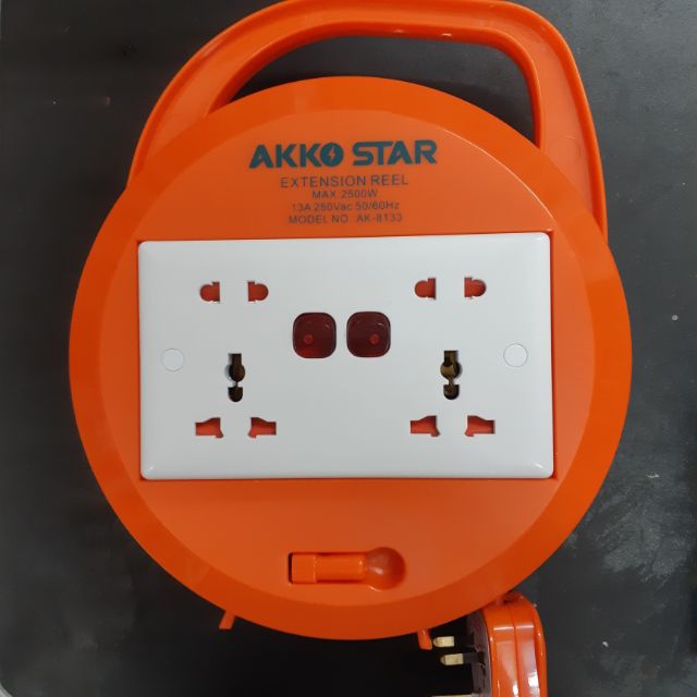 Akko Star 10 metres Multi Universal Extension Wire Box Extension Socket ...