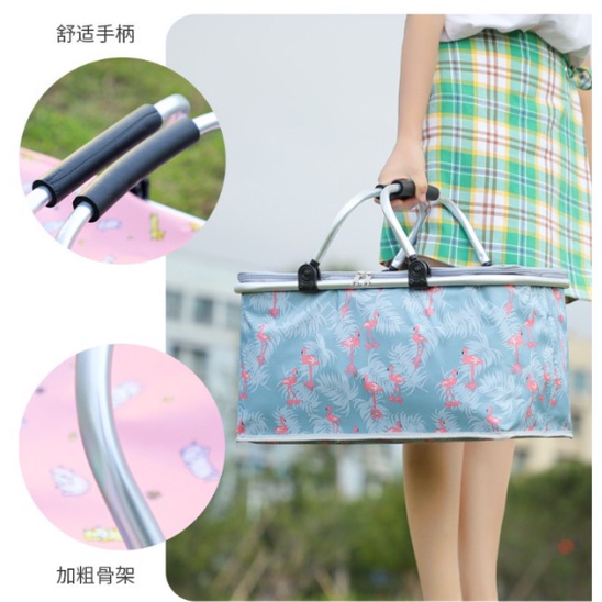 Folding Picnic Basket Portable Fruit Basket good for Insulation and ...