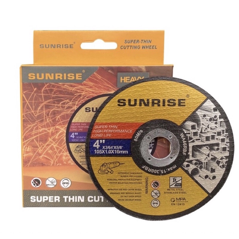 SUNRISE Cutting Disc 4 Inch Super Thin 20pcs (PER BOX) | Shopee Philippines