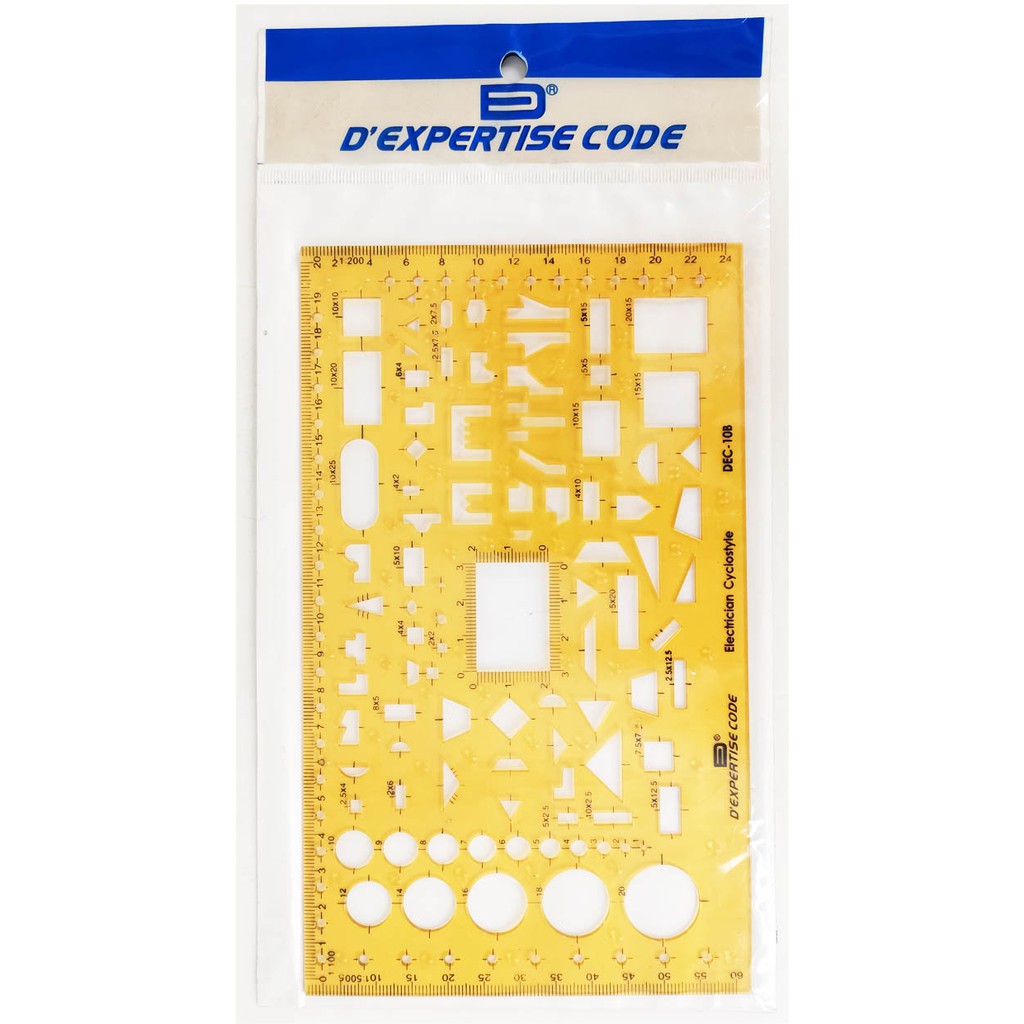 DEC-10B CYCLOSTYLE / TEMPLATES - ELECTRICIAN RULER | Shopee Philippines