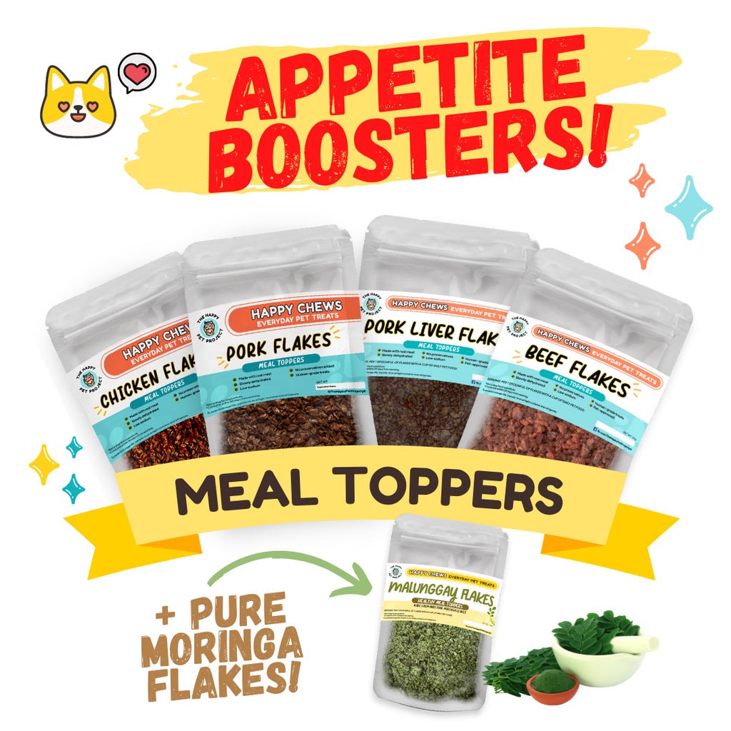 ☑ ♕Meat Meal Toppers for Pets Bundle Meat Flakes Pork Chicken Liver ...