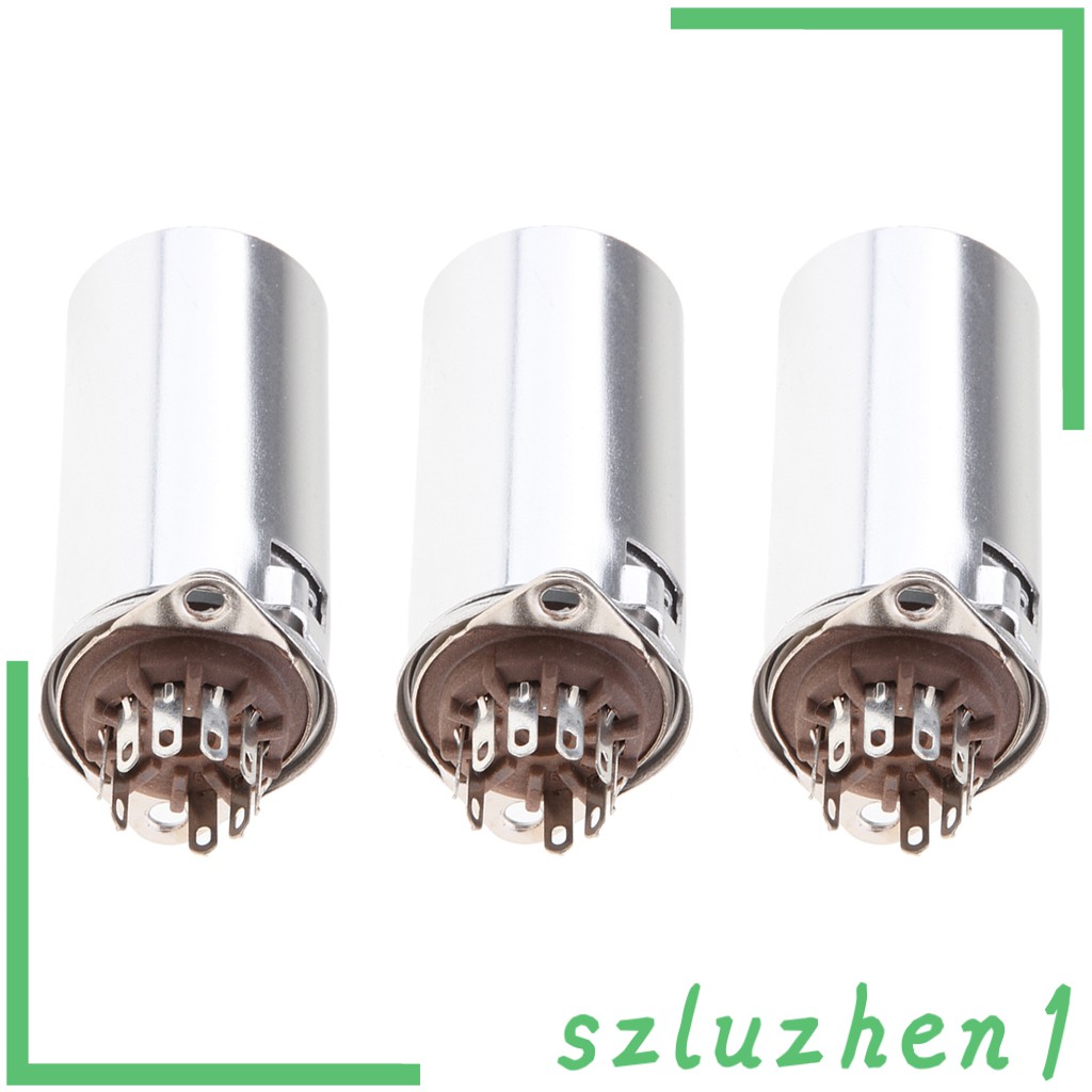 [ ech] 3x 9Pin Vacuum Tube Socket w/ Aluminum for 12AX7 12AU7 E88CC ...