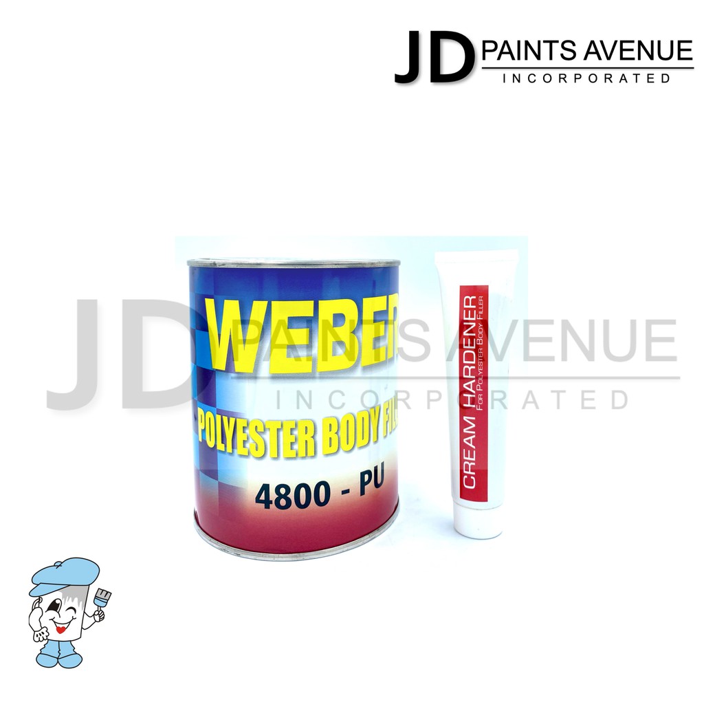 Weber Polyster Body Filler w/ hardener - LITER | Shopee Philippines