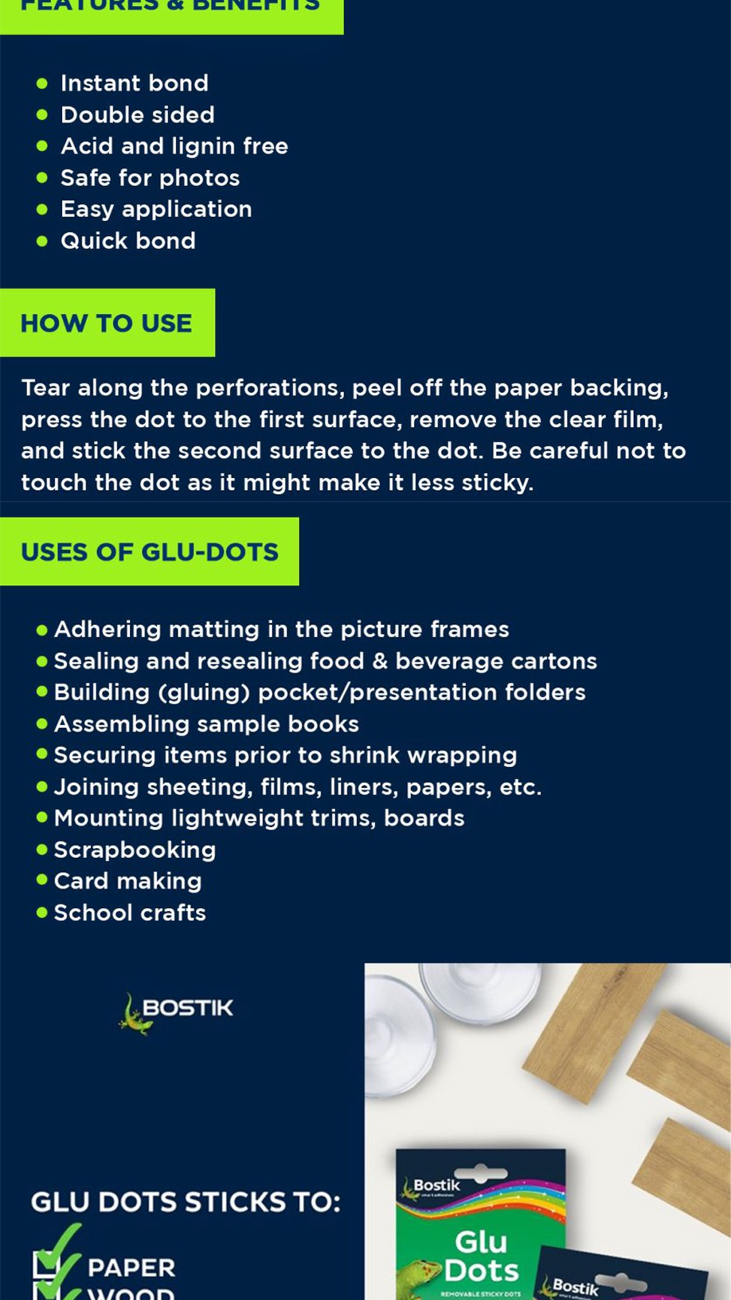 Bostik Blu Tack Original and Blu tack Colour Get Free Glu dots 64 Dots ...