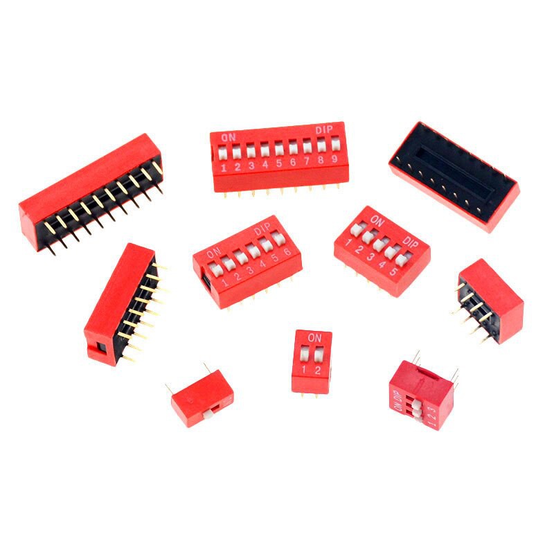 Circuitrocks Dip Slide Type Switch 2.54Mm Position Way Red Pitch Toggle ...