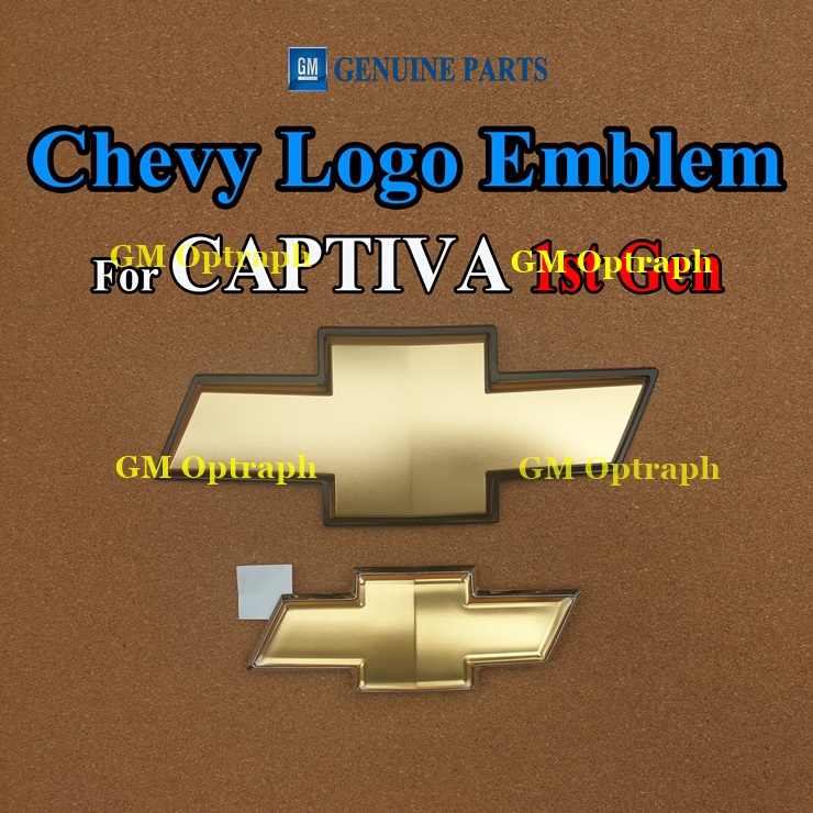 Captiva 1st Gen Chevrolet Logo emblem front and Rear parts ( GM Genuine ...