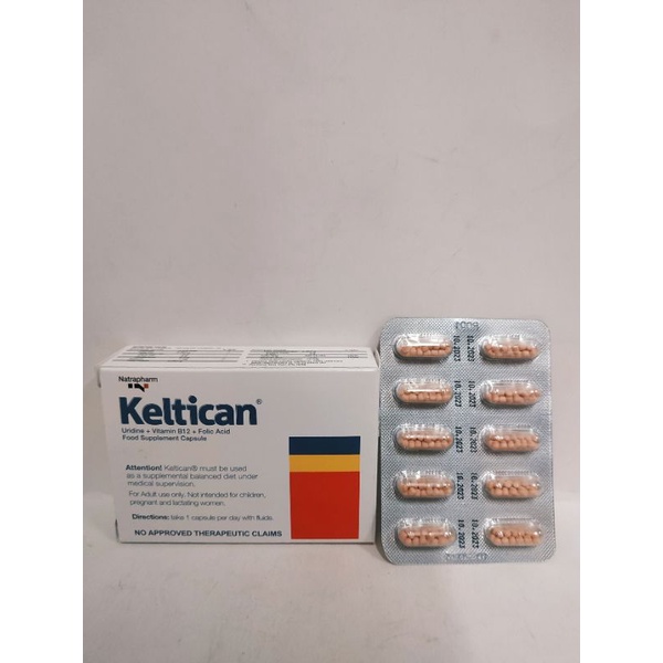 KELTICAN Uridine + Vitamin B12 + Folic Acid Capsule | Shopee Philippines
