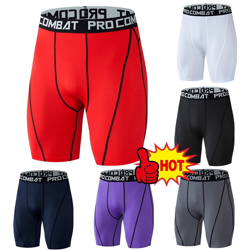 Compression Pants Sports Shorts Men's Elastic Quick-drying Breathable ...