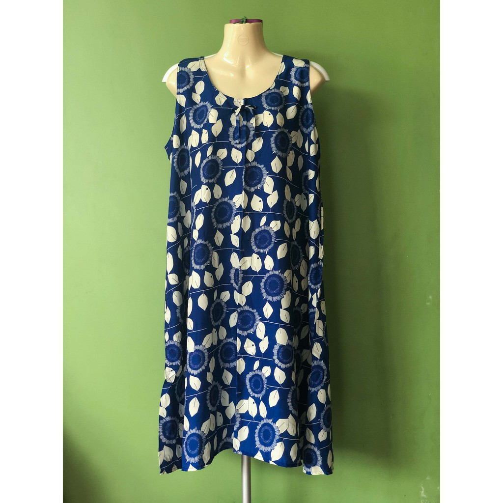 XL-3XL Daster Pambahay Dress (Semi-Sando Style) | Shopee Philippines