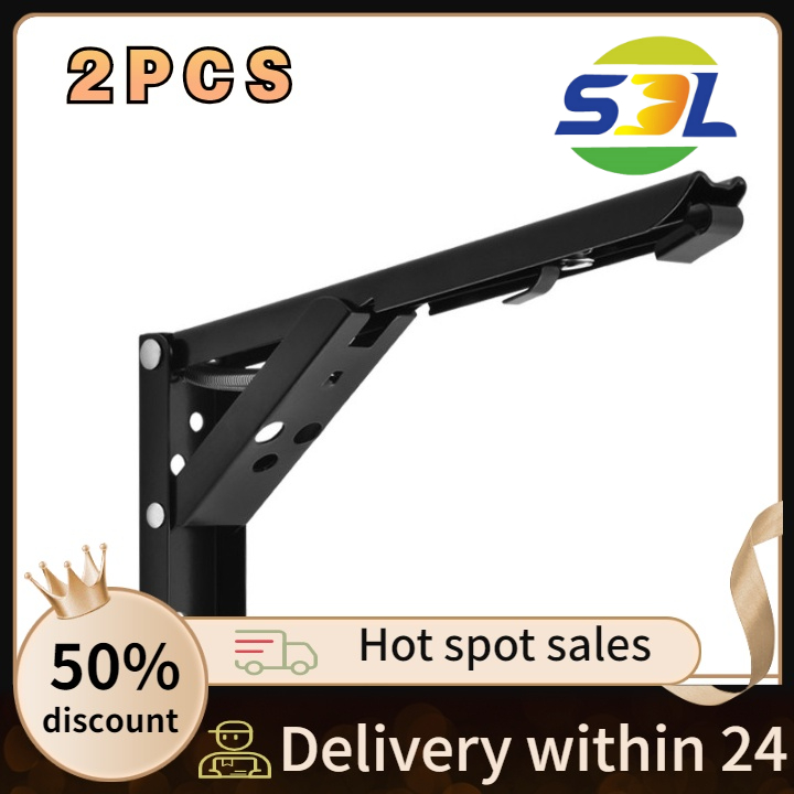 2 pieces of folding table stand 8/12 inch triangle folding corner stand ...