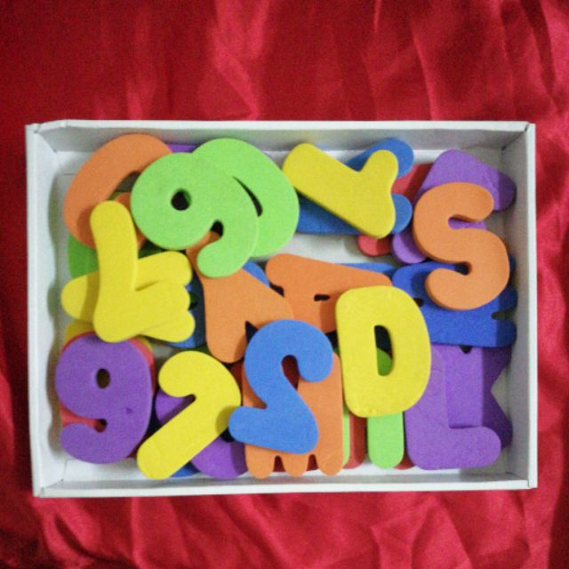 Number & Alphabet Foam Toy (Used Condition) | Shopee Philippines