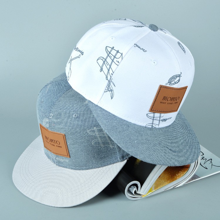 vintage cap for men Cotton denim hat stickers letters casual fresh ...