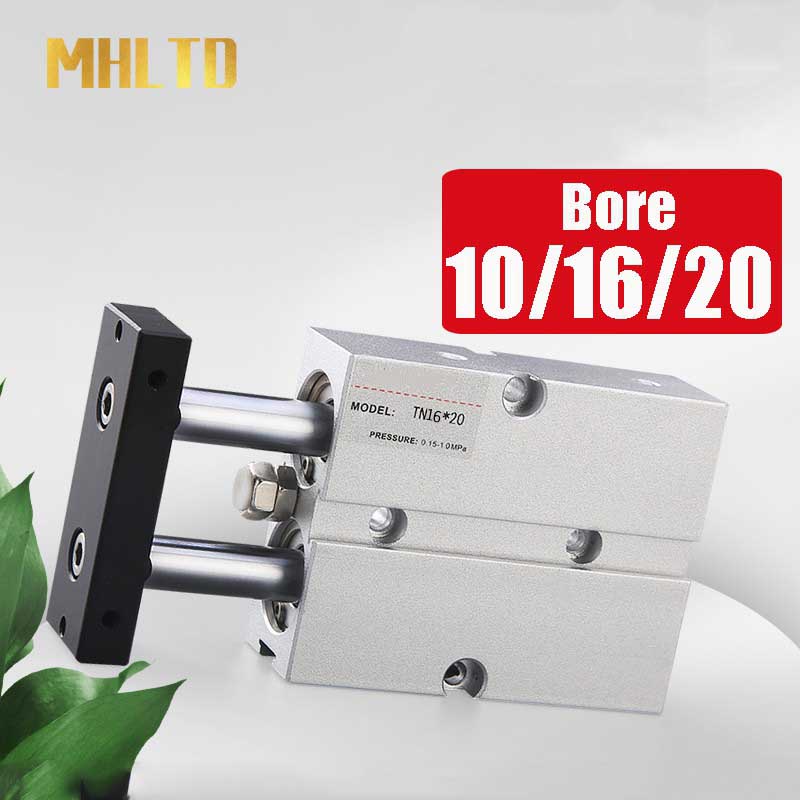 Double-rod Double-acting Pneumatic Air Cylinder Bore 10mm 16mm 20mm TN ...