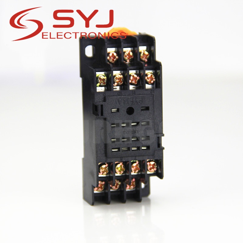 1 piece P51 PYF14A 14 Pin Terminal Relay Socket Base Black for MY4NJ base HH54P Power relay Base ...
